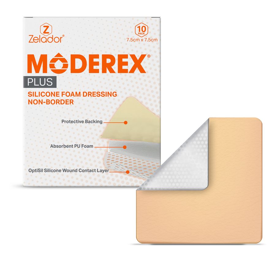 Moderex Plus Silicone Foam Absorbent Dressing – Zelador